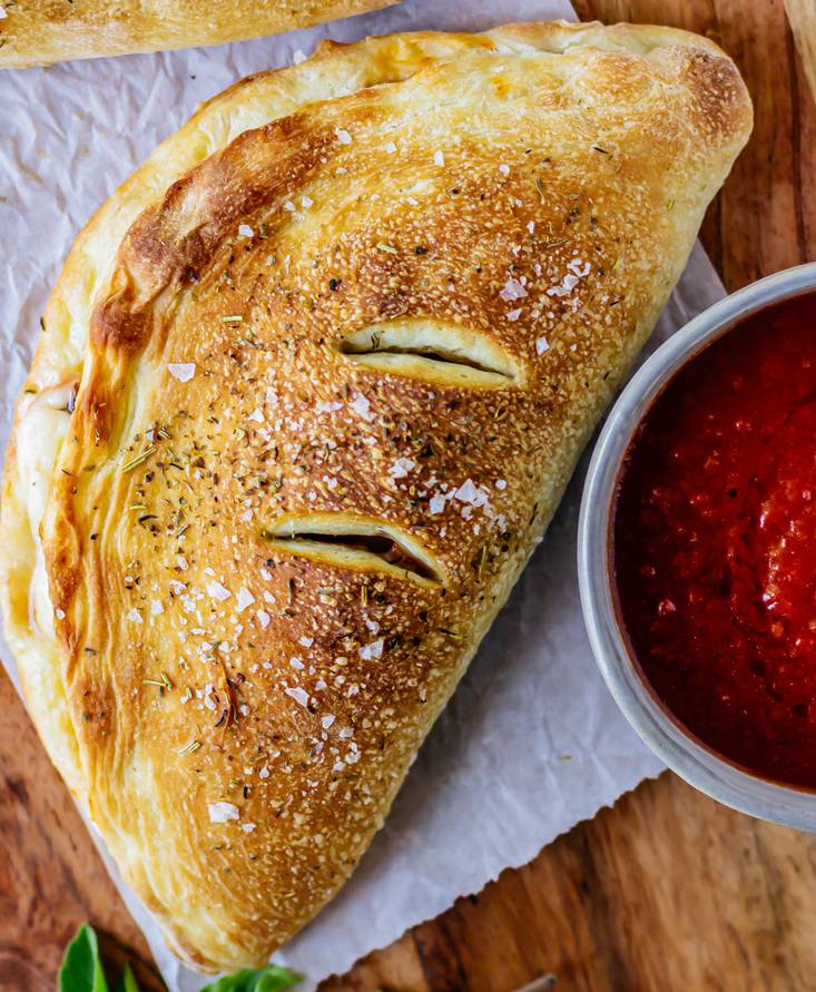 Best Ever Tomato Calzone | Anna Ramiz of @gatheredatmytable | USA